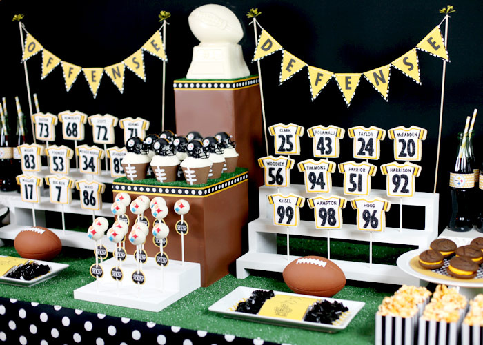 Steelers Sweets Dessert Table- GO STEELERS! – At Home With Natalie