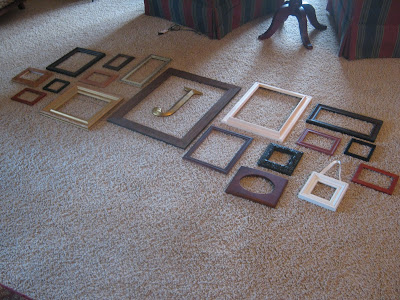 Dwelling & Telling: DIY: Empty Frame Collage