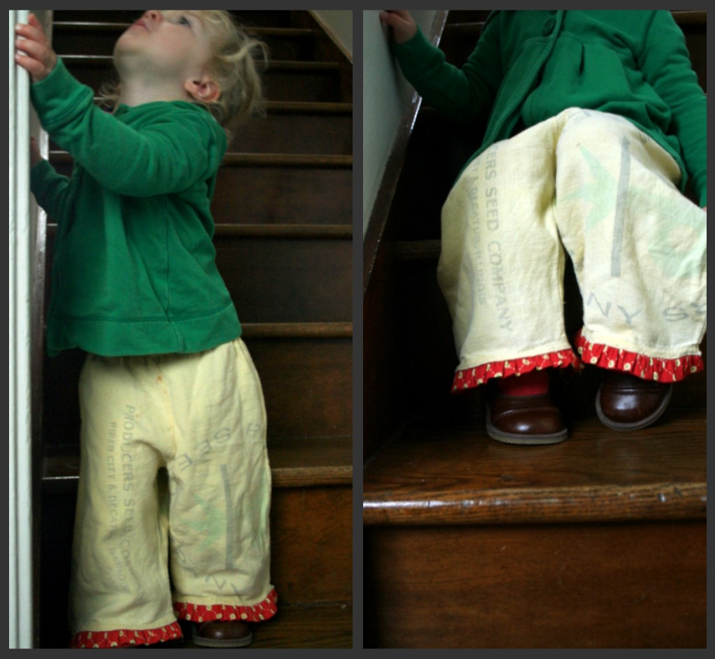 Shape of a Spoon: Flour Sack Pants