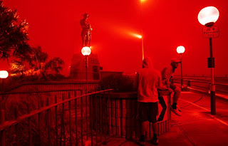 Biblical sky: Sydney turns red