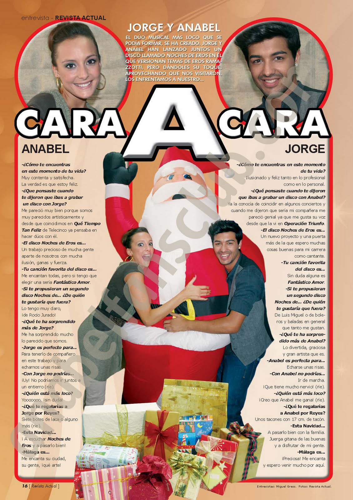 Blog Oficial Anabel Dueñas Cañero: Jorge y Anabel en La Revista Actual