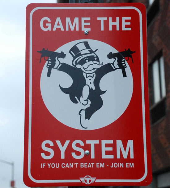 Sarcastic and fun fake street signs are displayed all over USA