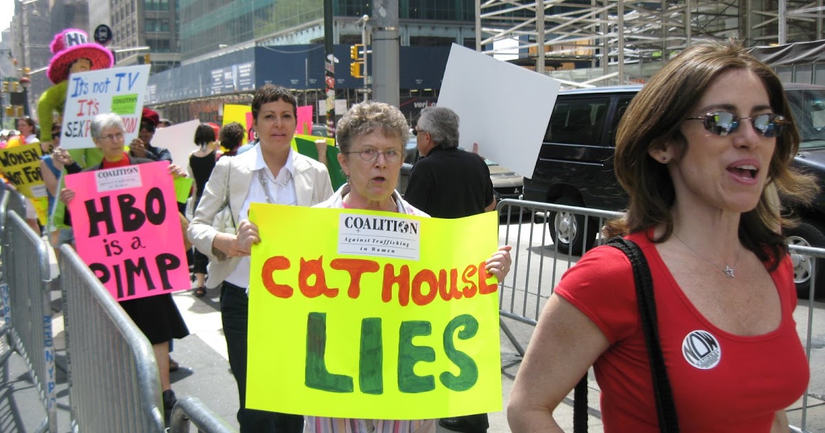 The Human Trafficking Project: CATW Protests HBO's CATHOUSE
