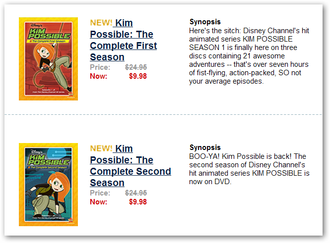 That One Blog: Kim Possible DVD Box Sets for USA Are Finally Here!!!