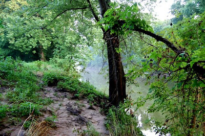 There in the middle of the picture is I - 70 At this point in the park ...