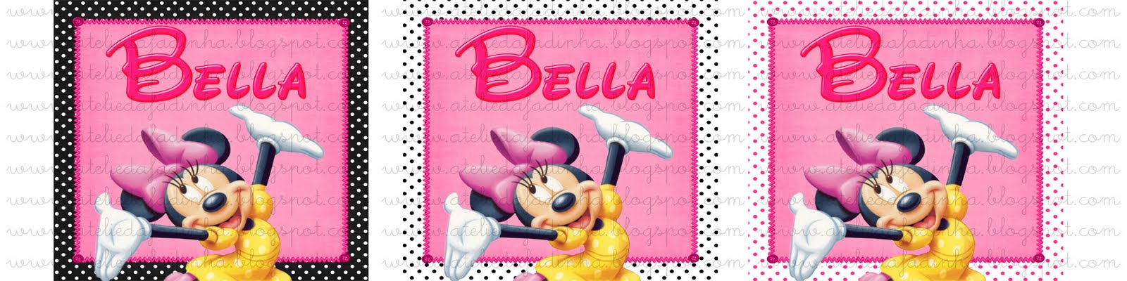 Ateliê da Fadinha: Isabella - 03 anos - Minnie Rosa