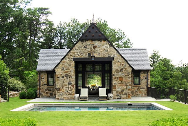 Limestone & Boxwoods: The Perfect Pool