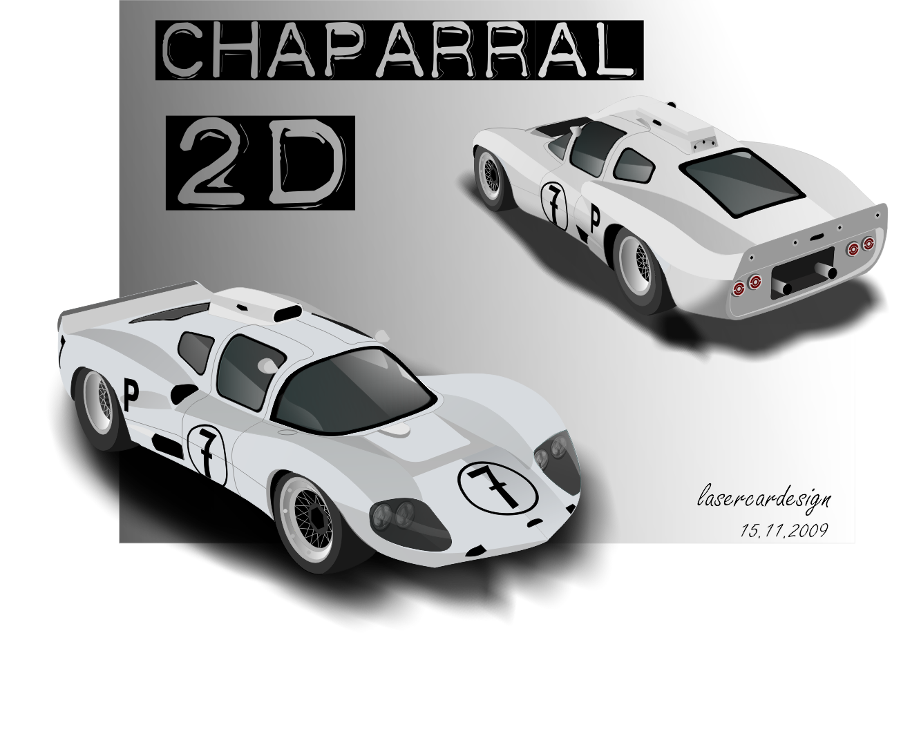 LASER CAR DESIGN: CHAPARRAL 2D - 1966