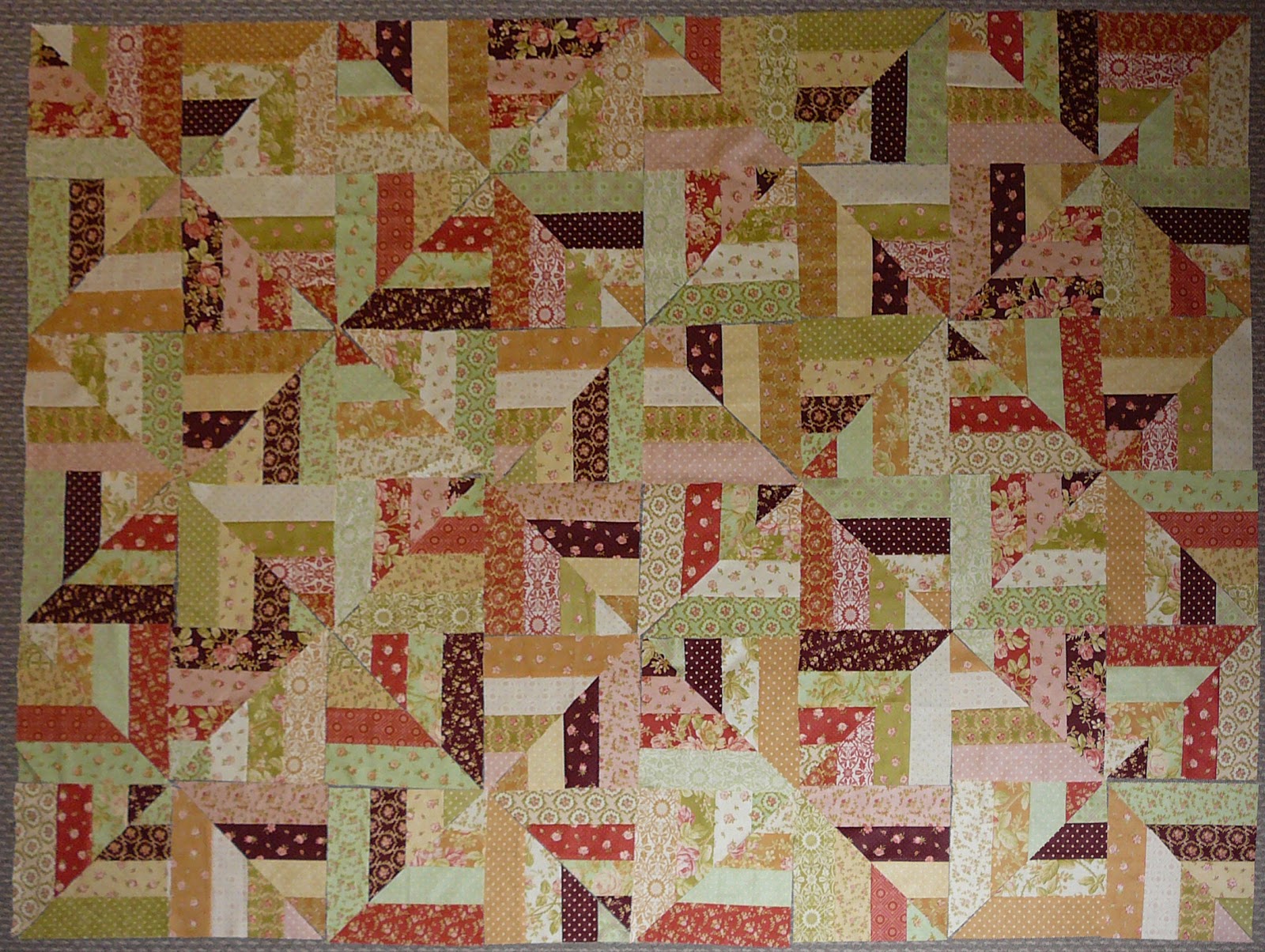 North Star Quilting: Laying out the Strip Twist