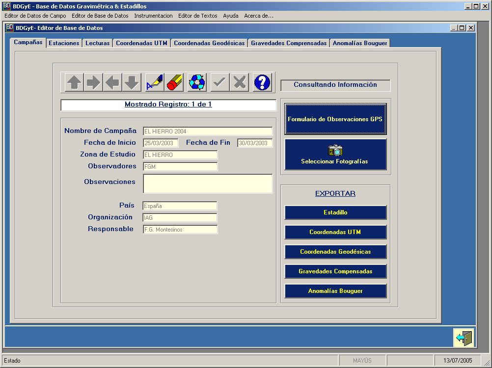 Bitacora del curso - SGI Admon 8: FORMULARIOS DE LA BASE DE DATOS