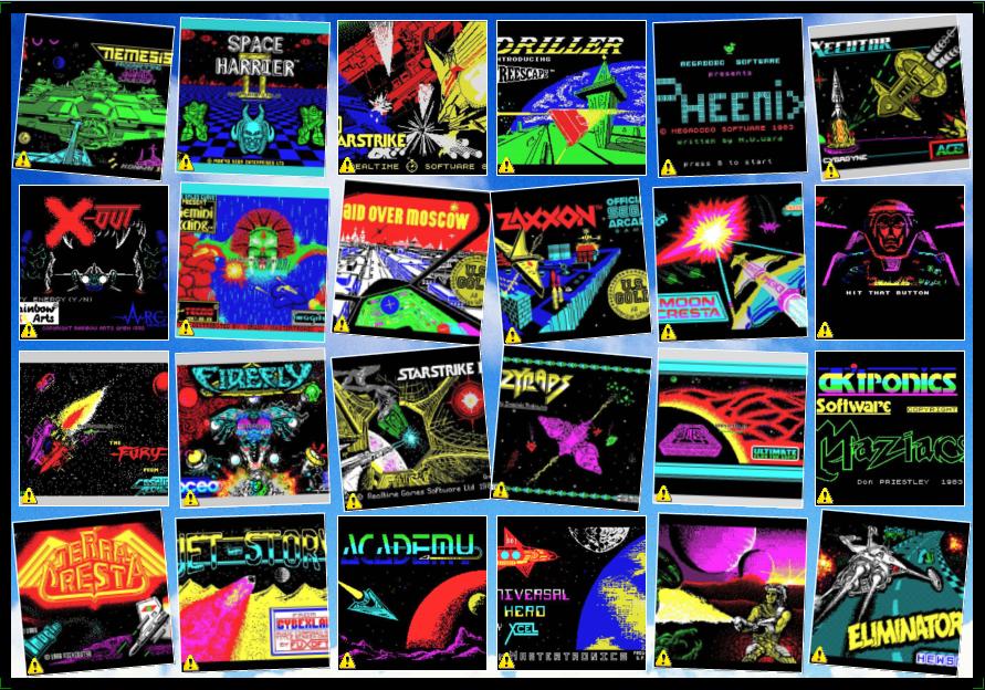 Nostalgia ZXspectrumTP (Catalogo Juegos): Posters ZX Spectrum