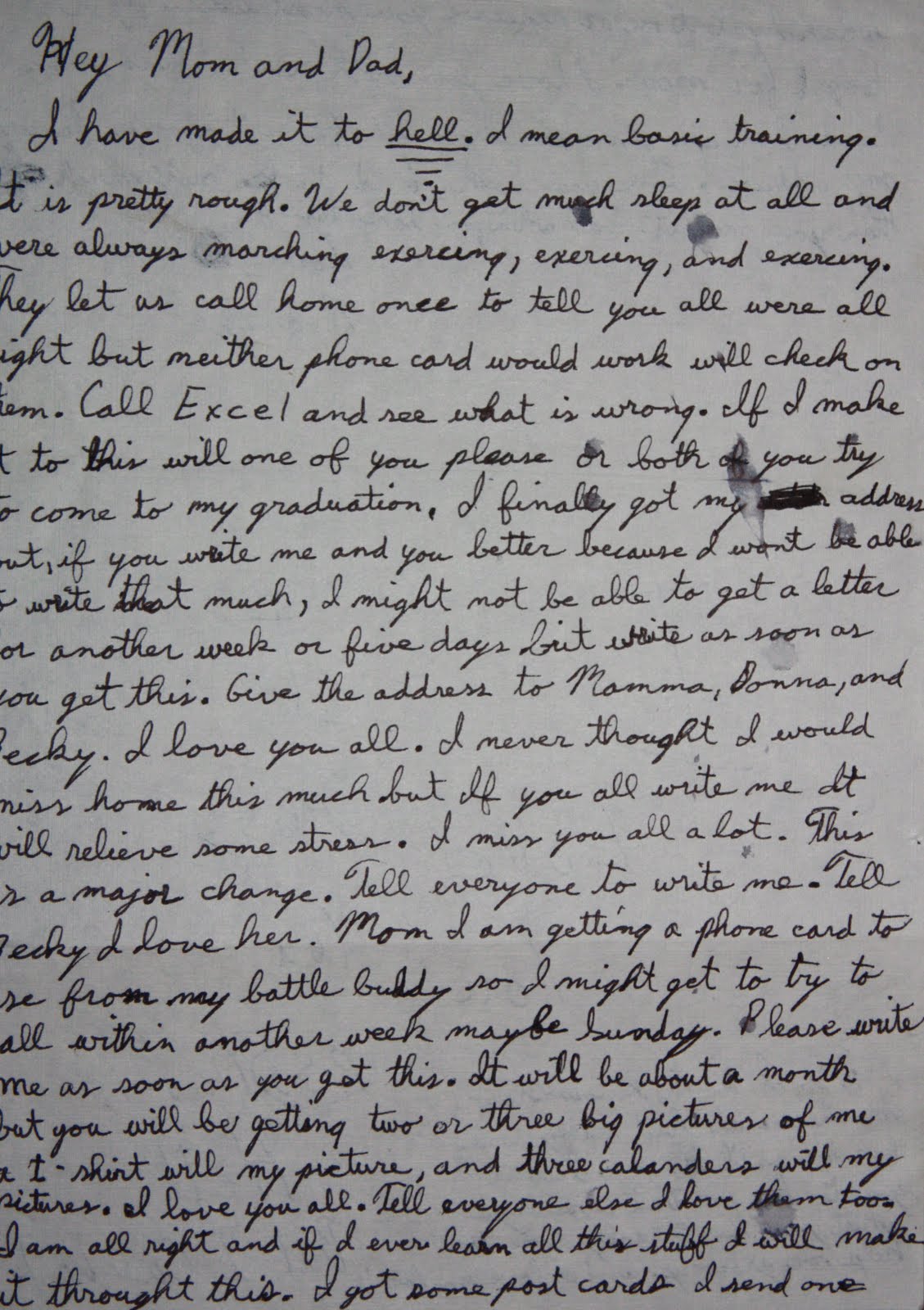 Letters From Basic Training