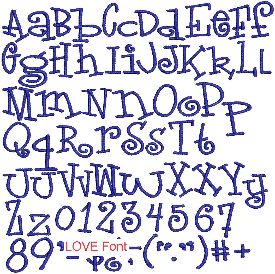 Lovin' Ewe: Monogram Fonts