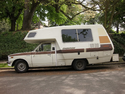OLD PARKED CARS.: 1978 Toyota Chinook Omega.