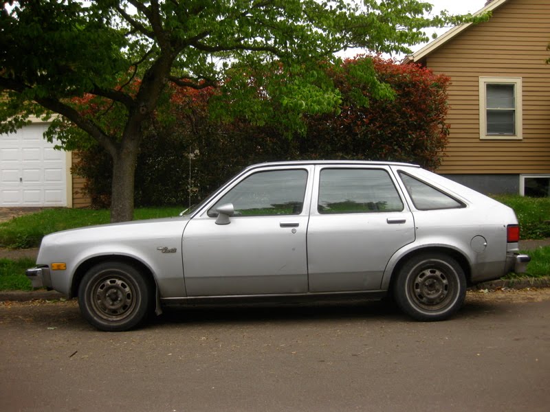 OLD PARKED CARS.: 1983 Chevrolet Chevette Diesel Wagon.