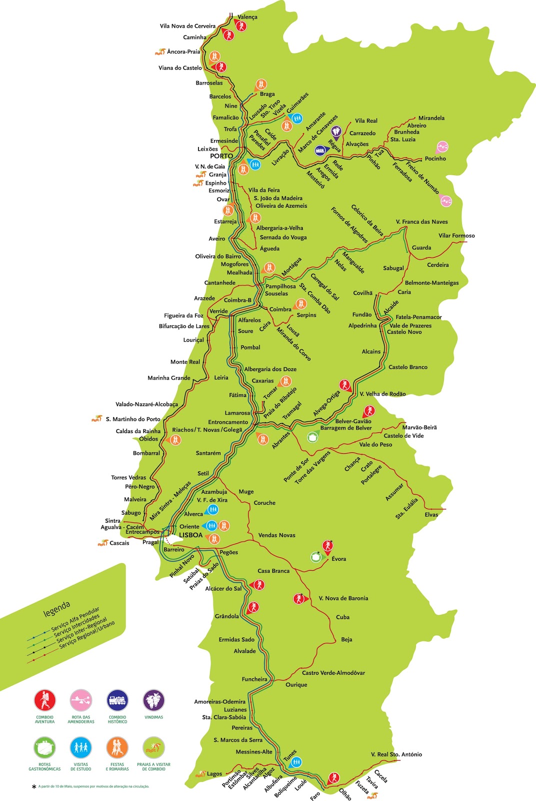 comboios-na-planicie: Mapas Caminhos de Ferro