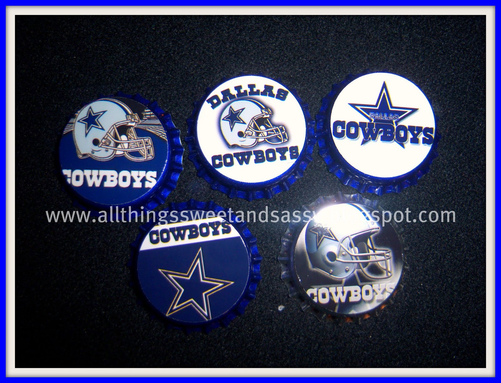 All Things Sweet and Sassy: Sports team bottle caps