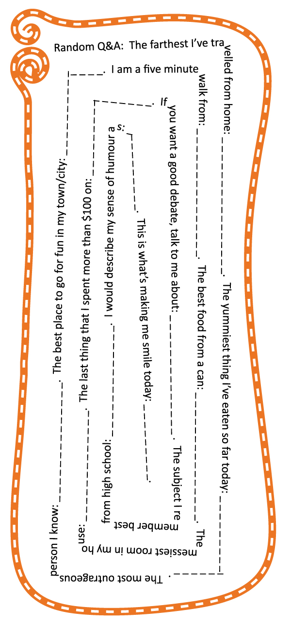 Adventures in Guided Journaling: New journal page