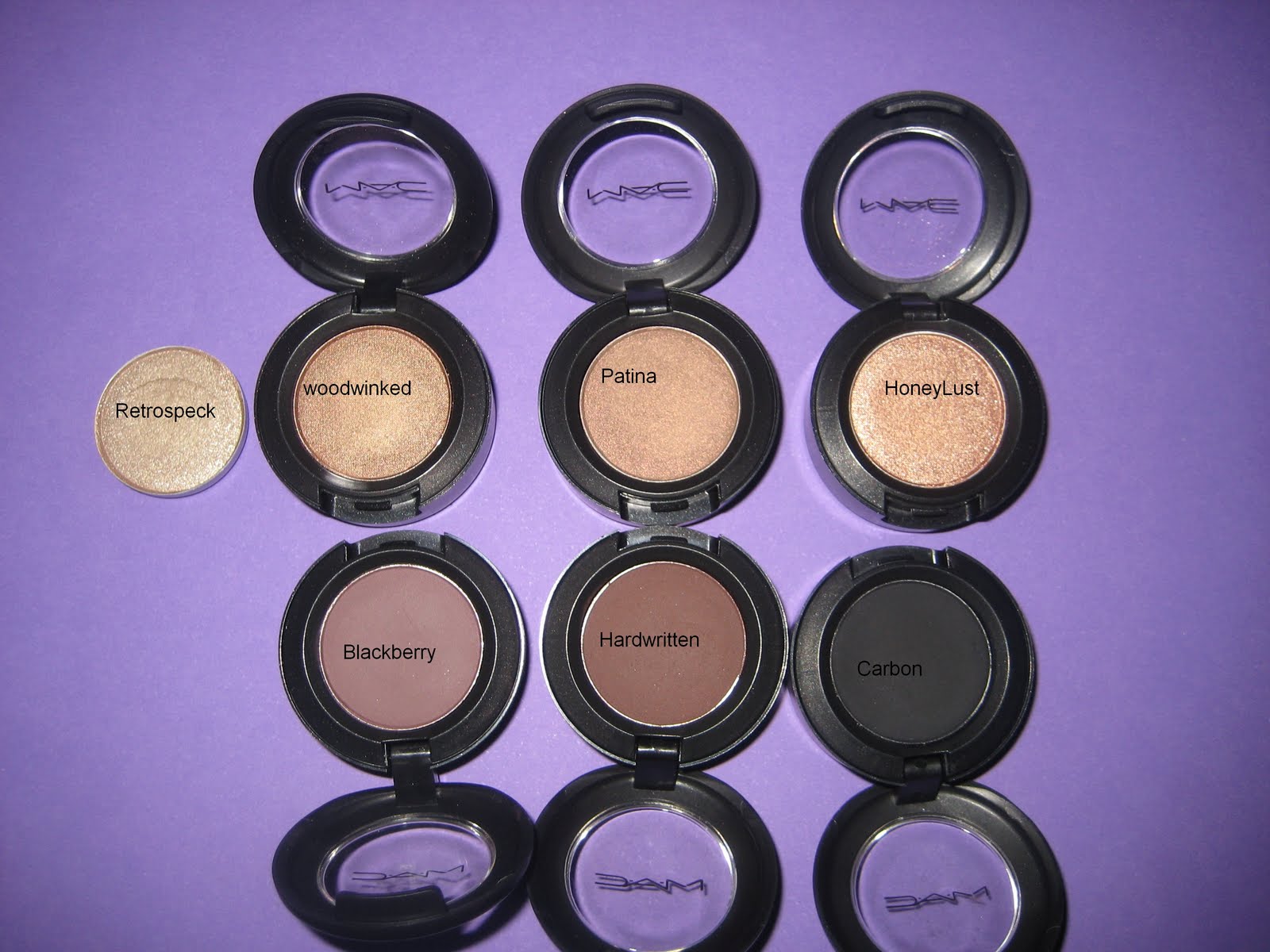 Mulherices e Cia Ltda: Swatches: Sombras MAC