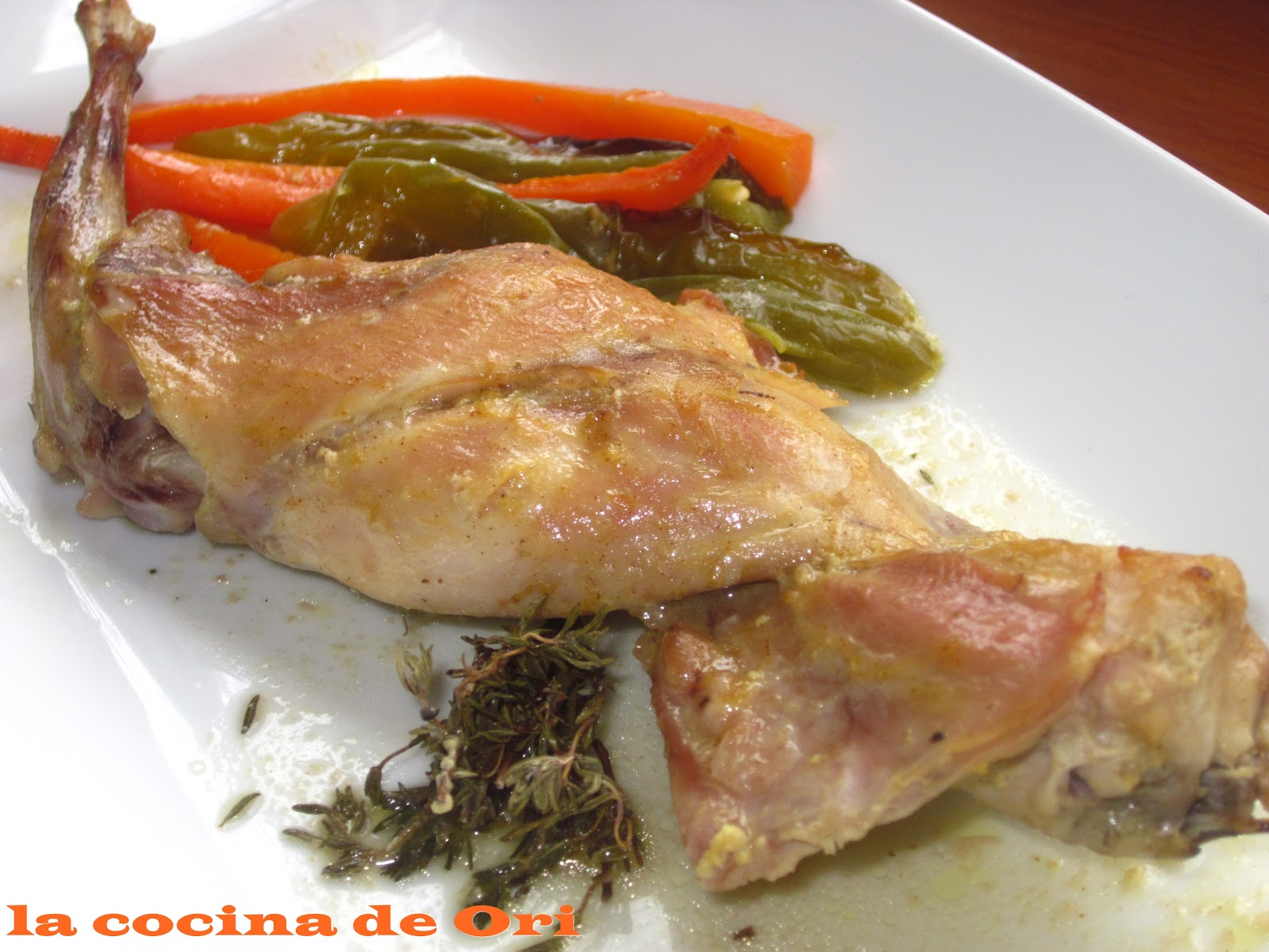 LA COCINA DE ORI: CONEJO ASADO A LA MOSTAZA