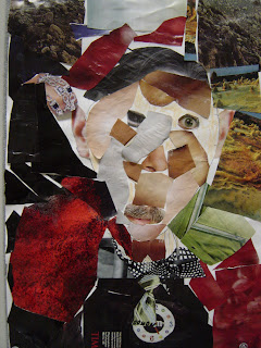 Mr. Cooper-Davis: 3rd Grade- Cubist Self Portrait Collages