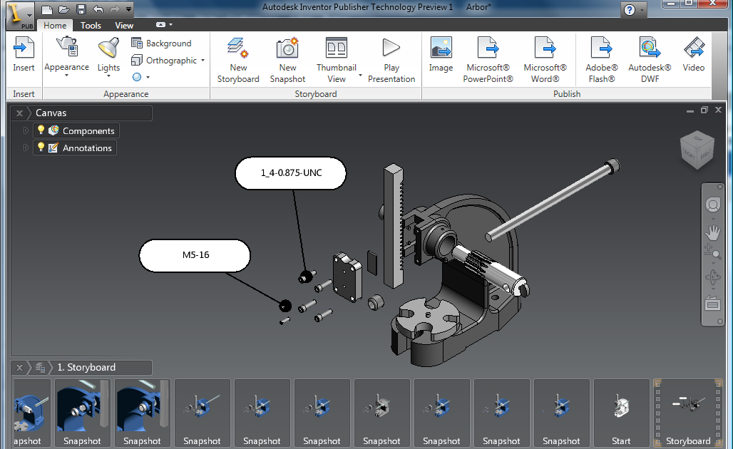 Autodesk Inventor: Inventor Publisher Technology Preview