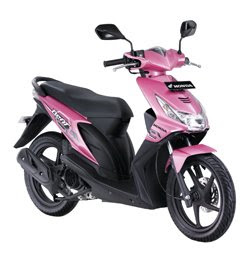 Modifikasi Motor Honda Beat Warna Pink
