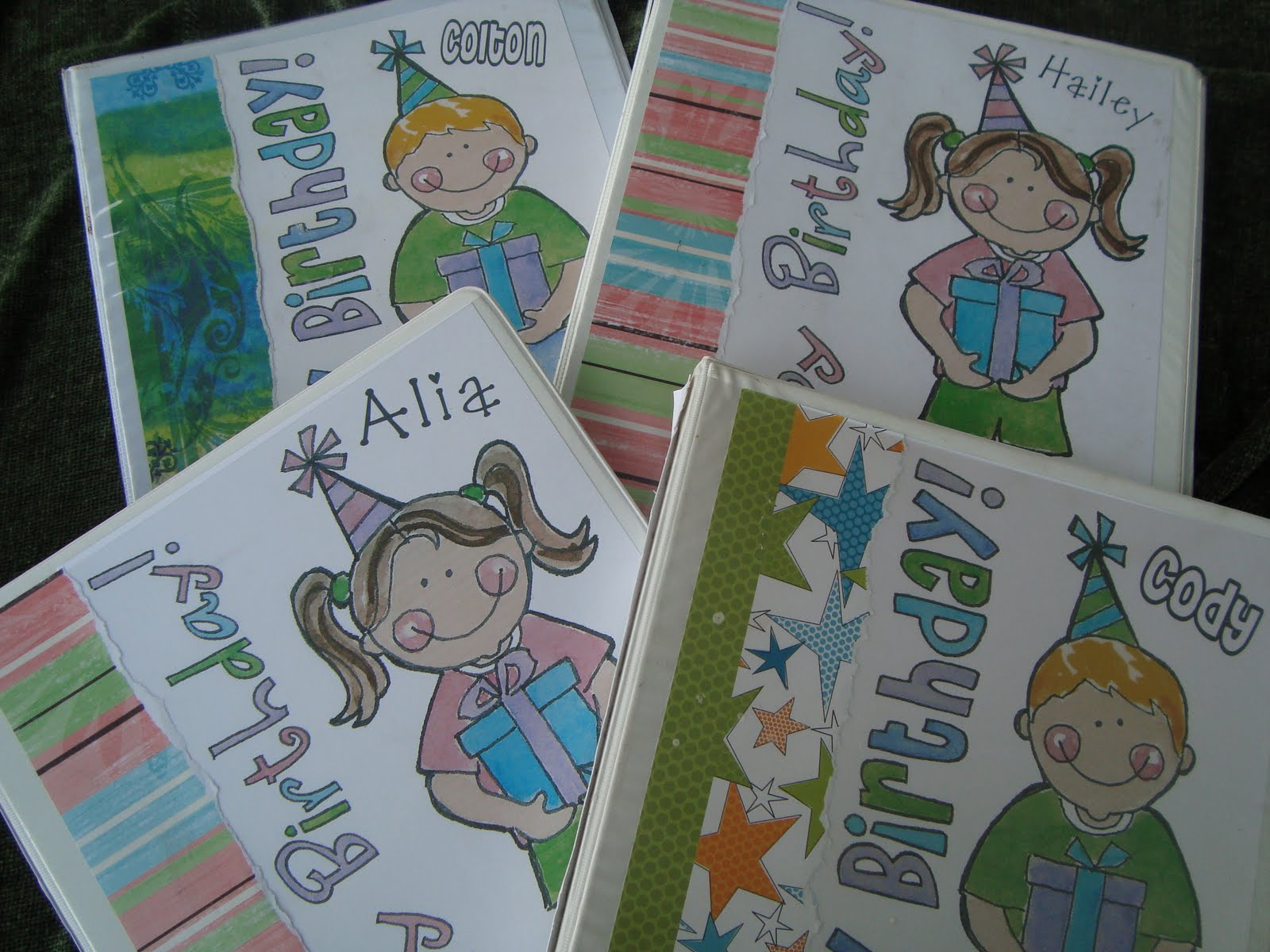 The Creative Homemaker: Ang's Birthday Binders