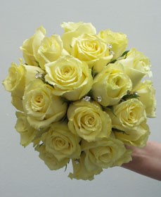 Bouquet Bridal: Yellow Roses Bridal Bouquet