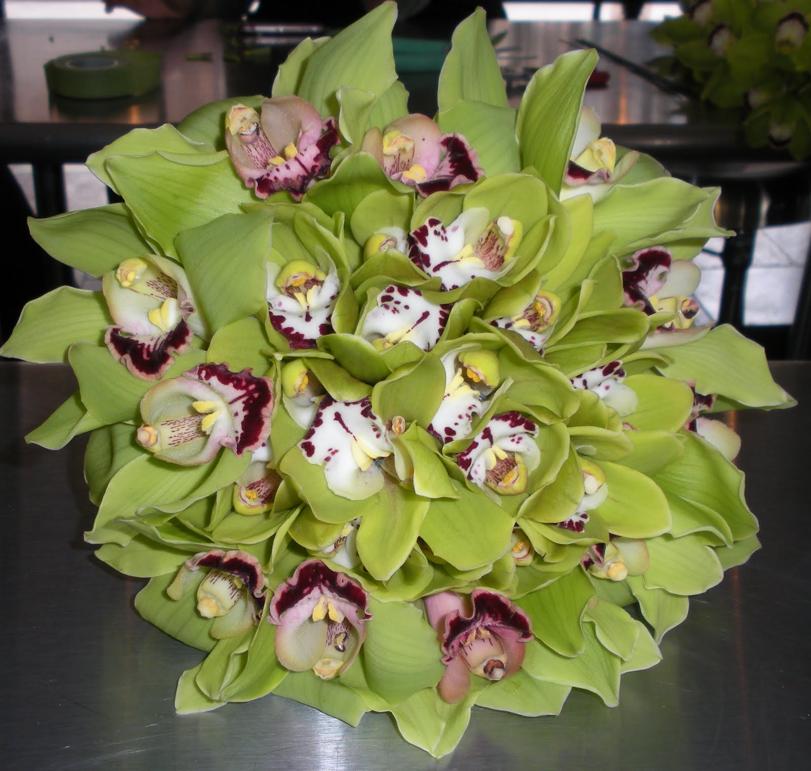 Bouquet Bridal: Green Orchids Wedding Bouquets