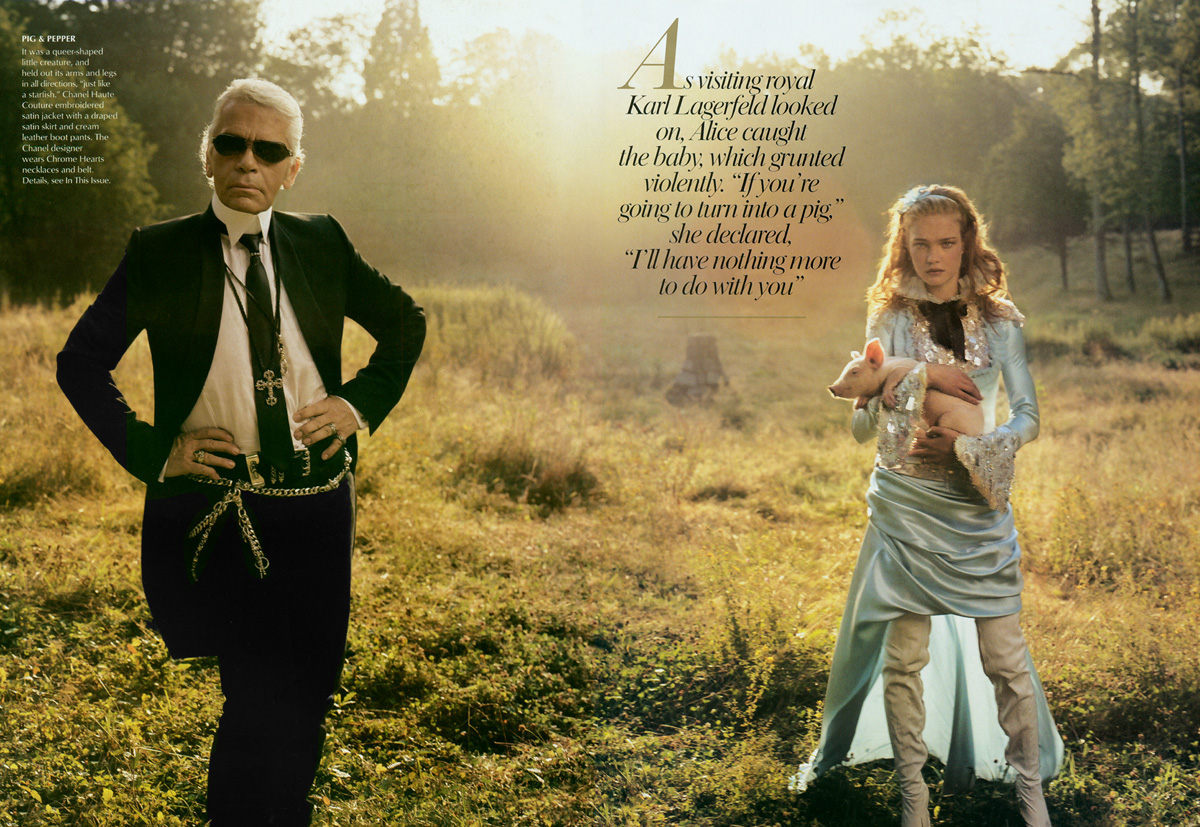 Alice in Wonderland Editorials: Alice in Wonderland by Annie Leibovitz