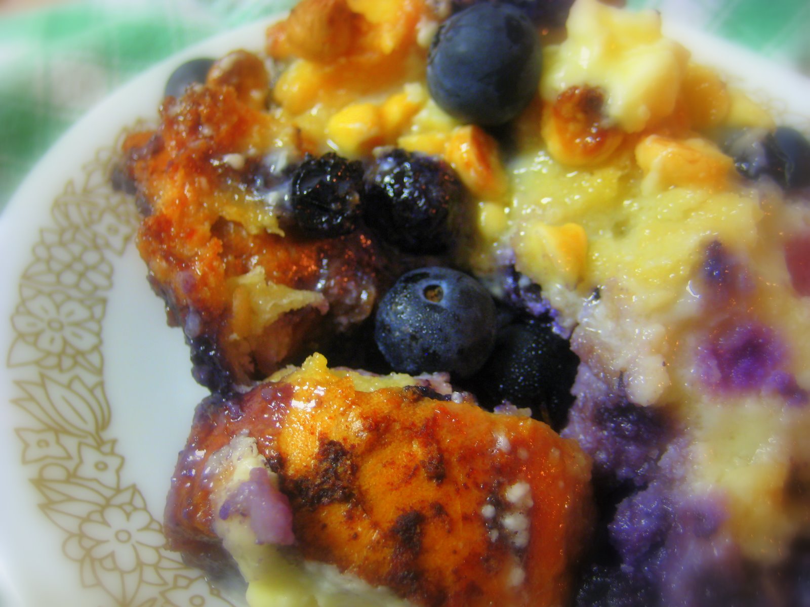 "Put a Lyd on it!": Over-the-Top Blueberry Bread Pudding