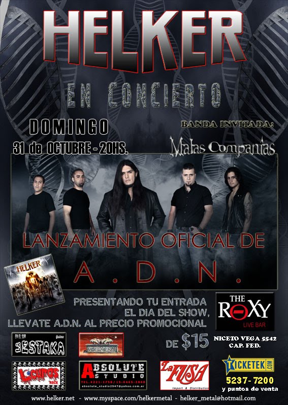 ROCKOMENTARIOS: Helker de Argentina presenta nuevo CD