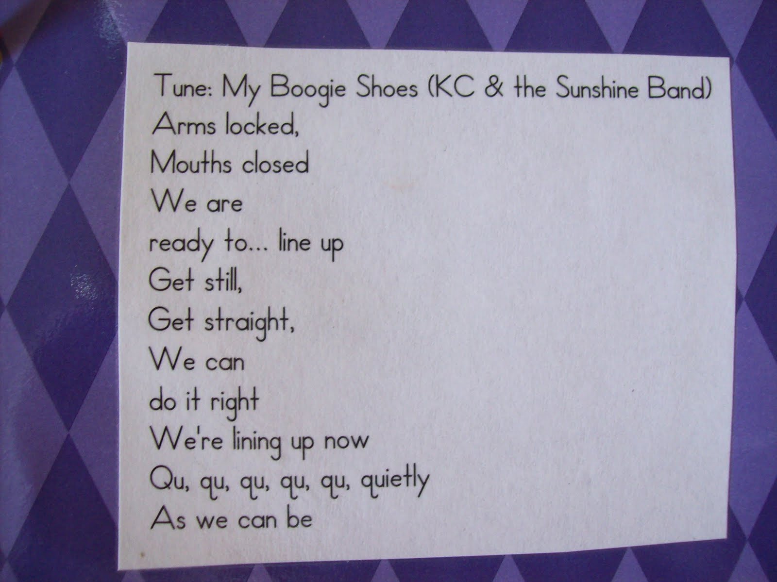 First Grader...at Last!: Line Up Sing Alongs