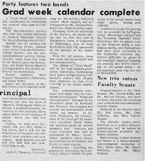 Rock Prosopography 101: June 16, 1967 Cubberley High School Graduation ...