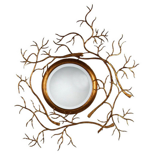 Hirondelle Rustique: DIY: Gold Branch Mirror Tutorial