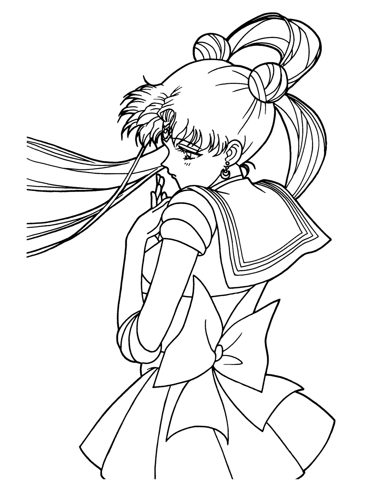 Sailor Moon Princess Coloring Pages (01) | Sailor Moon Coloring Pages