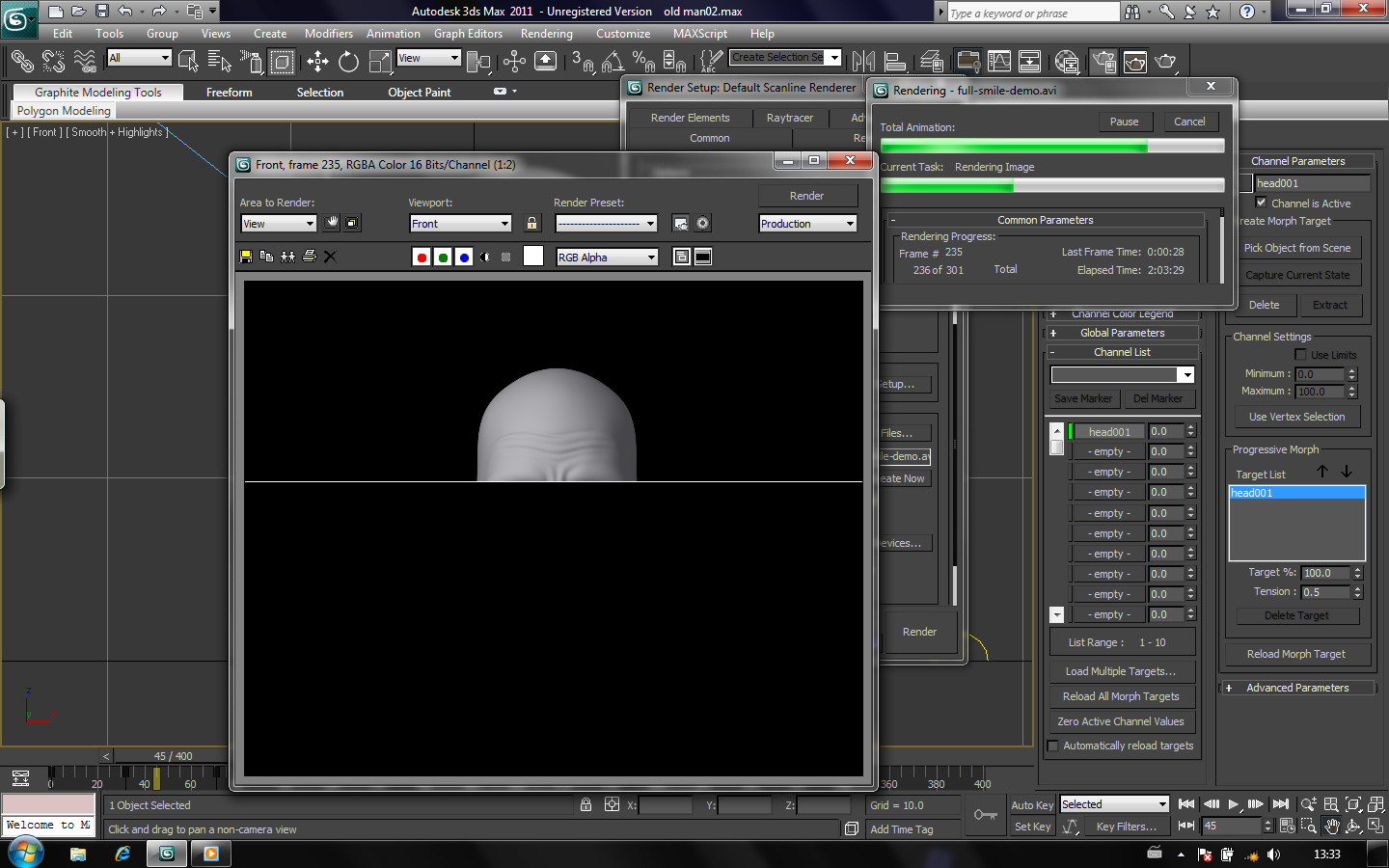 Msc Animation: 3D Studio Max Screen Prints: Render