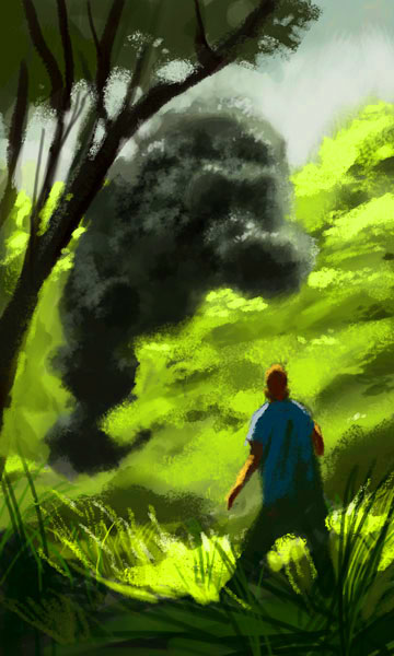 Betsy Mae Bite: Smoke Monster from Lost