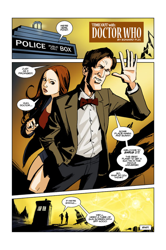 Edward Pun art blog: Doctor Who comic