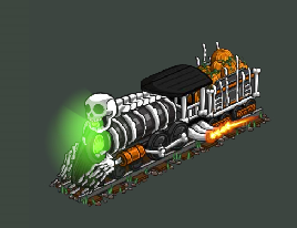 FarmVille Feed Fanatic: Unreleased Halloween Skeleton Train, Cars & Caboose