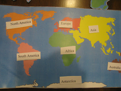 Homeschool @ SG: Teaching World Continents- Montessori Way