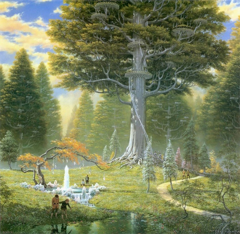 List 100+ Pictures Lord Of The Rings Wallpaper Lothlorien Completed