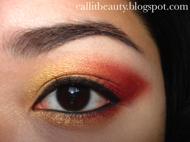 call it beauty.: All About Eyes - Red, Gold & Black