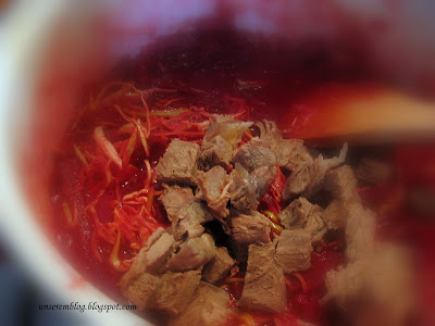 Mami & Amy's Kitchen: BORS RUSESC CU SMANTANA