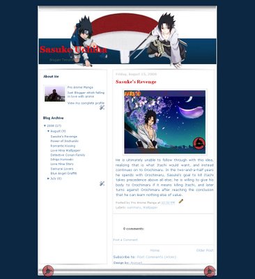 12 template Anime Blogger | Template free free