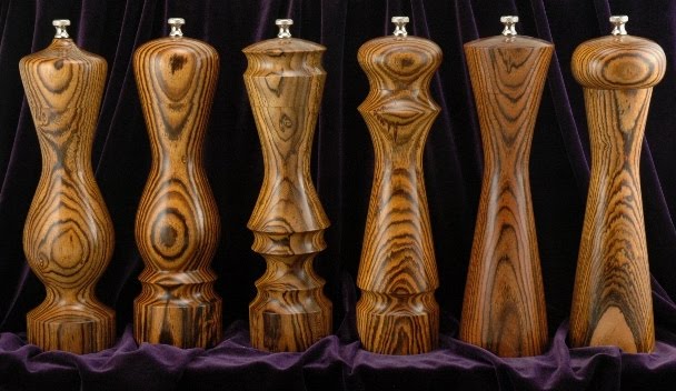 Tropical Exotic Hardwoods: Exotic Wood Pepper mills by Pepper-Passion