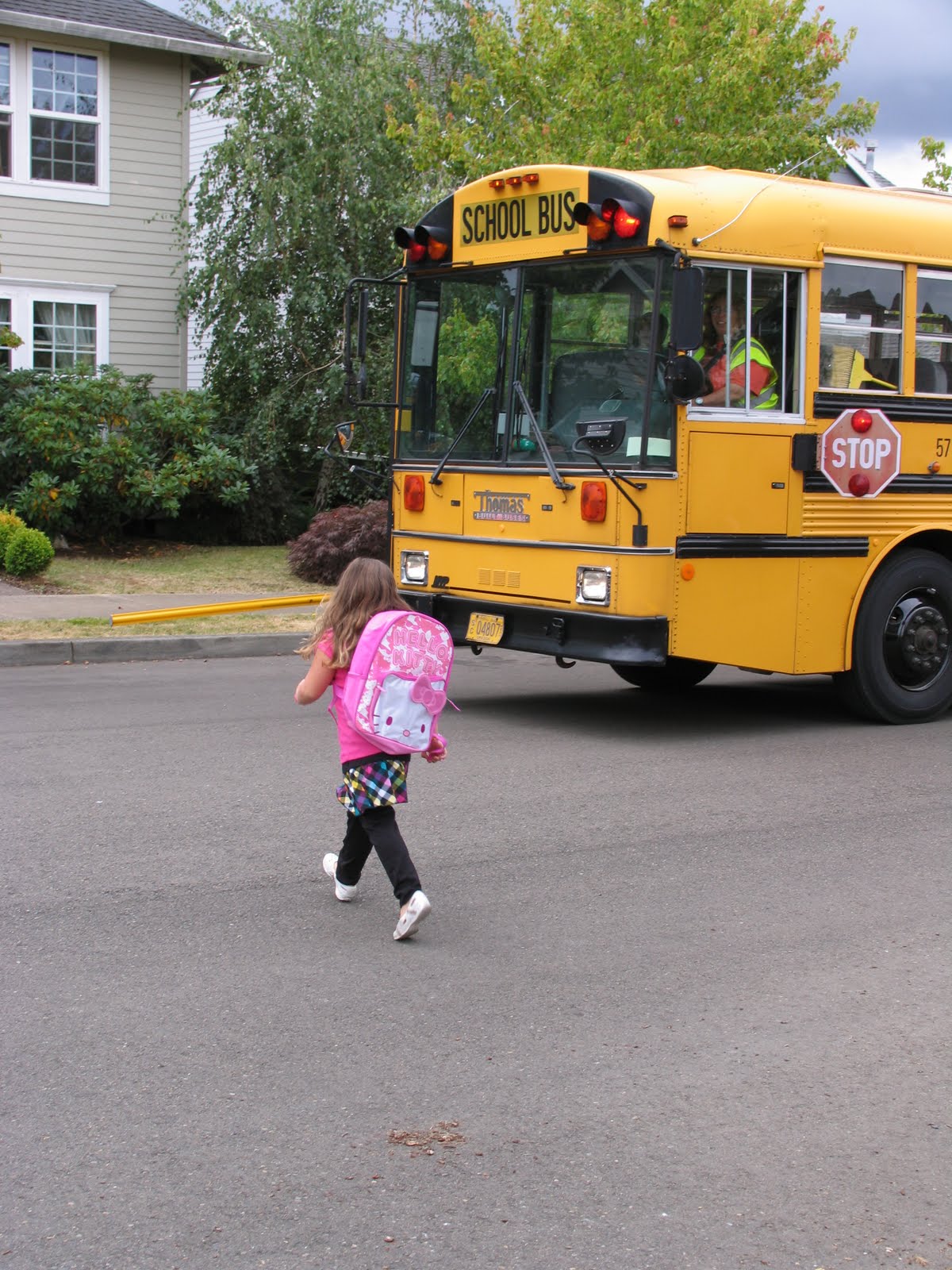 The fate of 8: Sarah's first day of Kindergarten