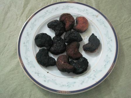 Family Five Leaves: Burnt chicken nuggets