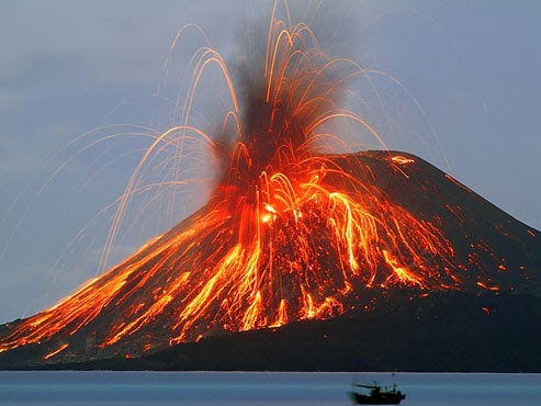 The Volcano of Krakatoa (1883): Krakatoa: Elevation, Location ...